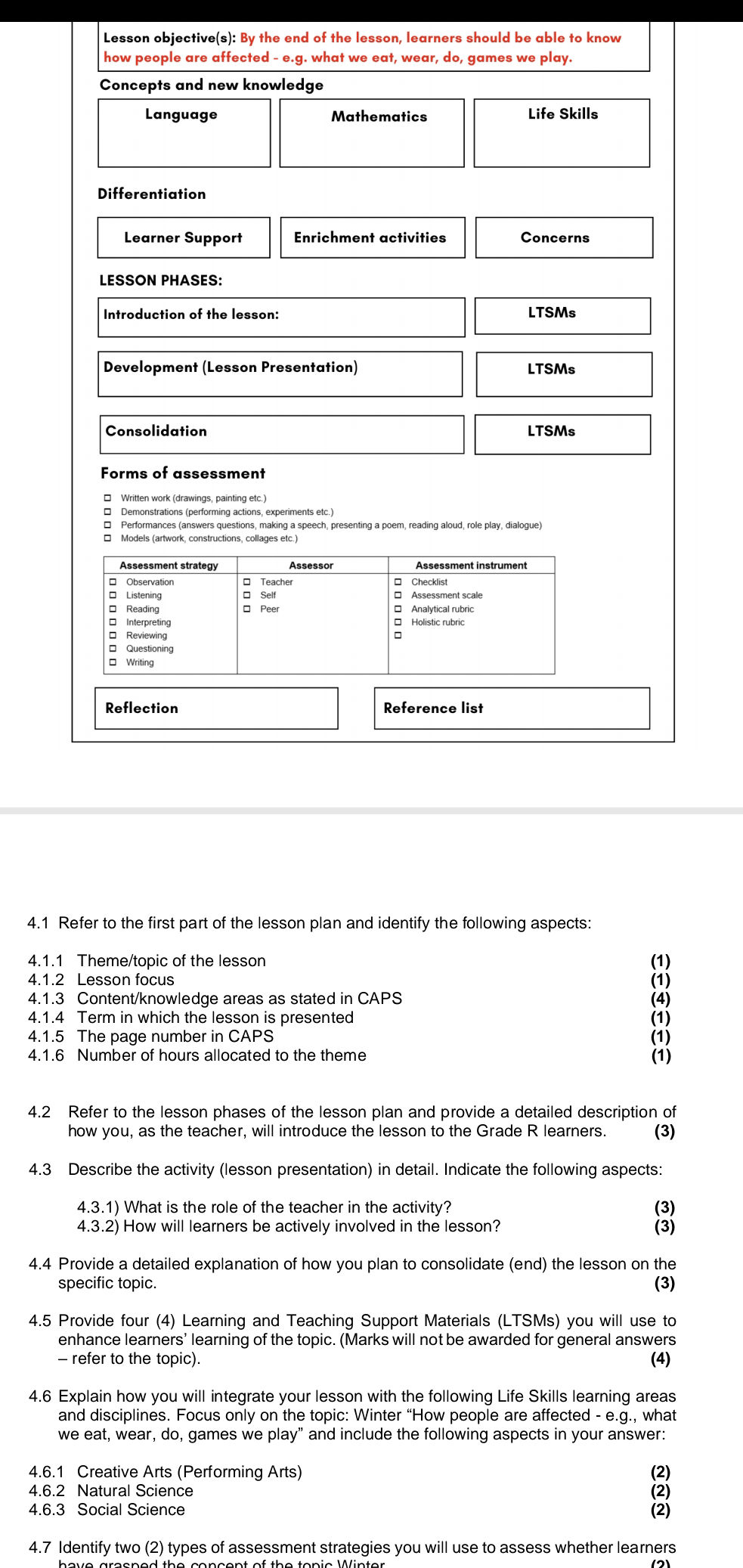 Lesson objective(s): By the end of the | StudyX