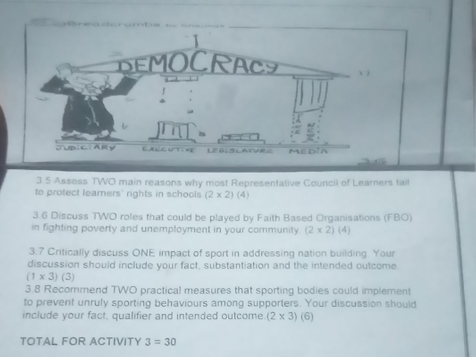 3.5 Assess TWO main reasons why most | StudyX