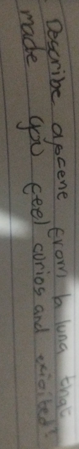 - Describe a scene from la luna that made | StudyX