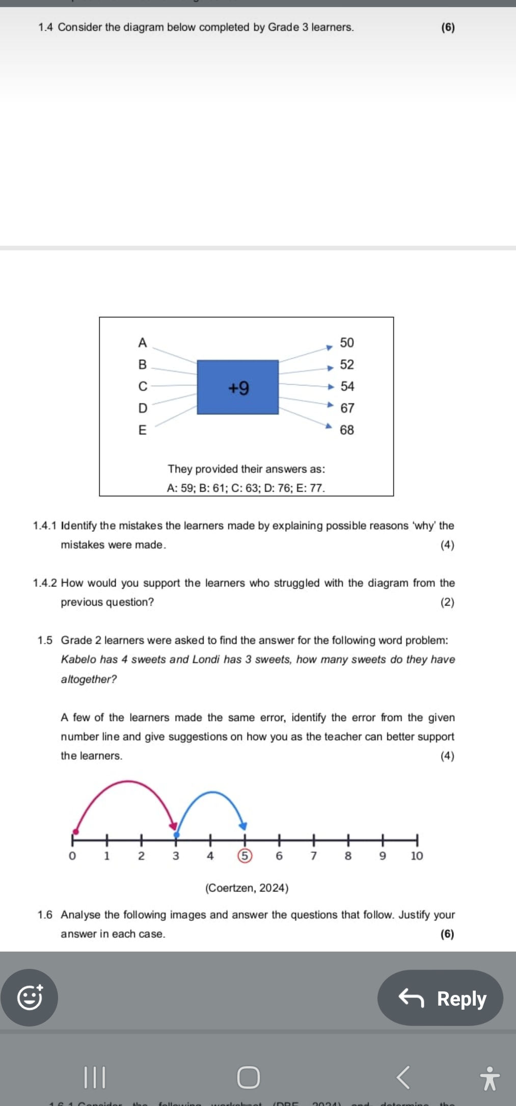 1.4 Consider the diagram below completed by | StudyX