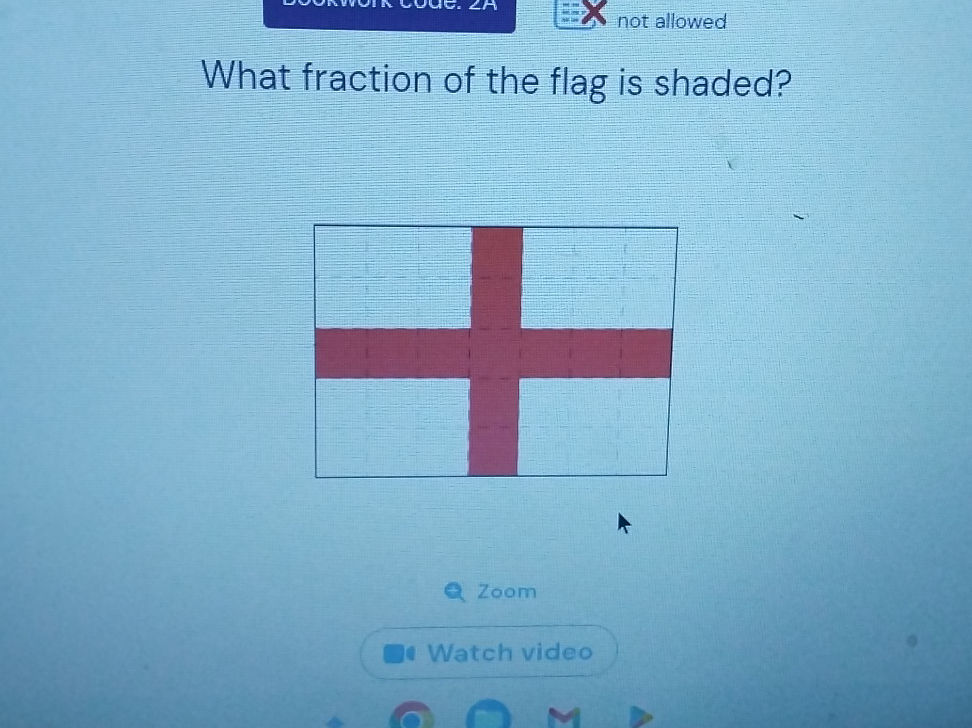 What fraction of the flag is shaded? The | StudyX