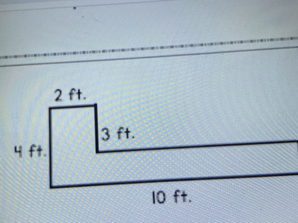 The image shows a composite shape with the | StudyX