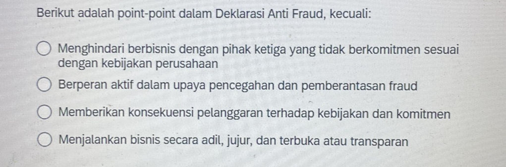 Berikut adalah point-point dalam Deklarasi