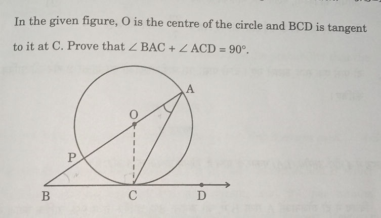 In the given figure, O is the centre of the | StudyX