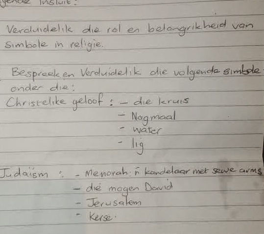 Verduidelik die rol en belangrikheid van | StudyX