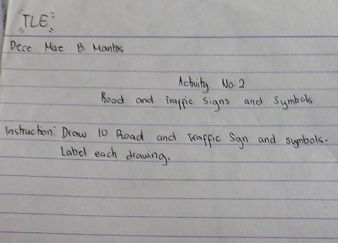 Activity No. 2 Road and Traffic Signs and | StudyX