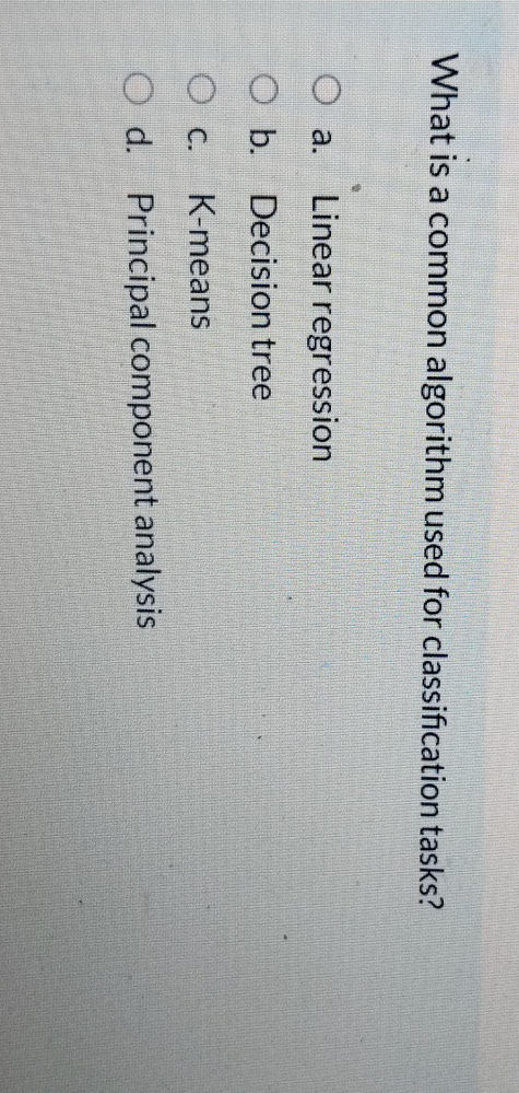 What is a common algorithm used for | StudyX