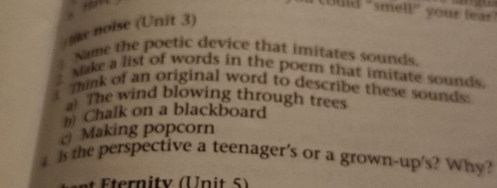 1. Name the poetic device that imitates | StudyX