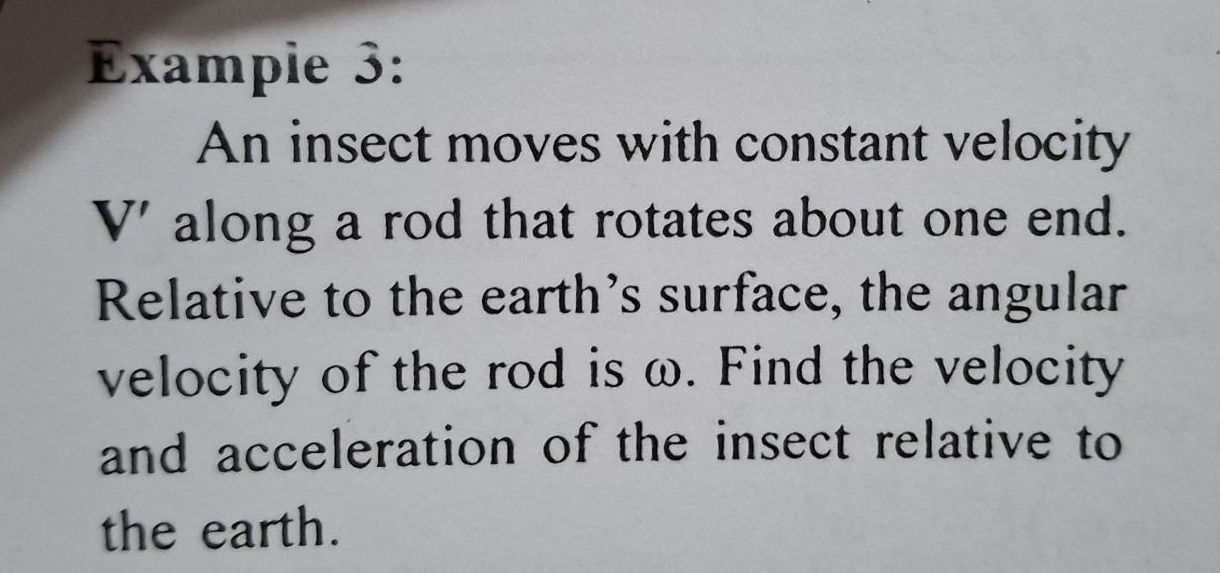 Example 3: An insect moves with constant | StudyX