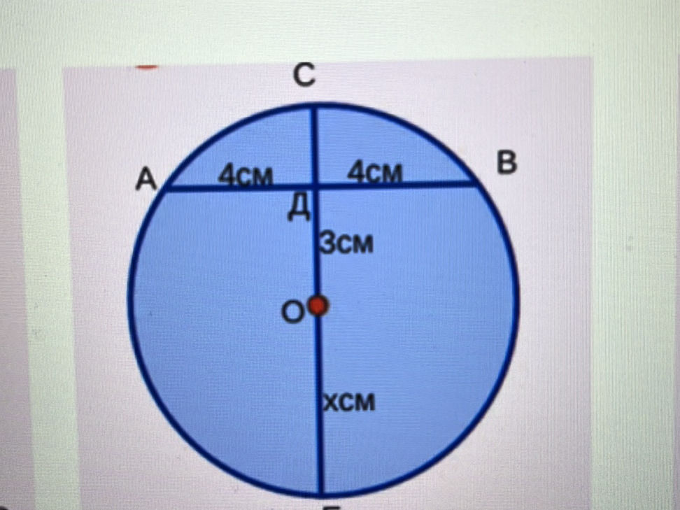 The image shows a circle with intersecting | StudyX