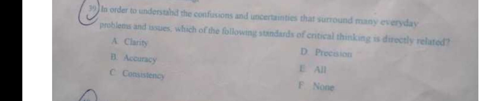 39) In order to understand the confusions | StudyX