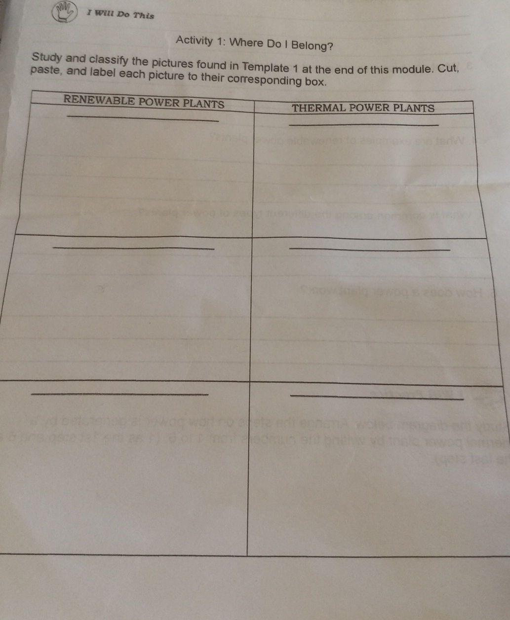 Activity 1: Where Do I Belong? Study and | StudyX