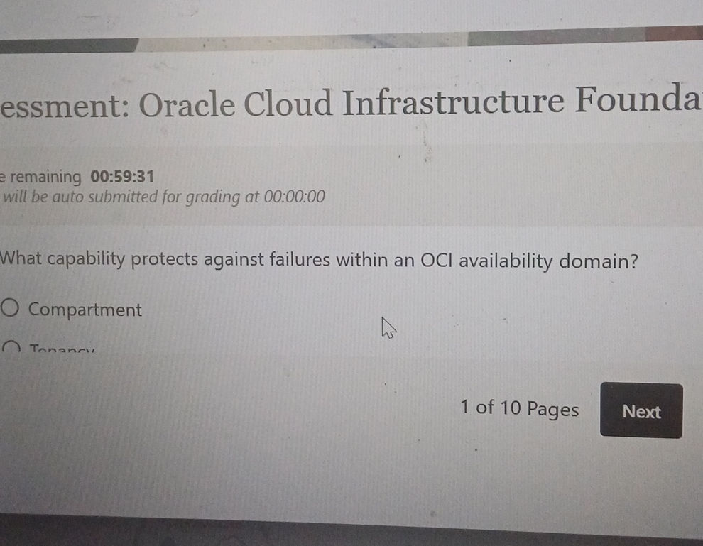 What capability protects against failures | StudyX