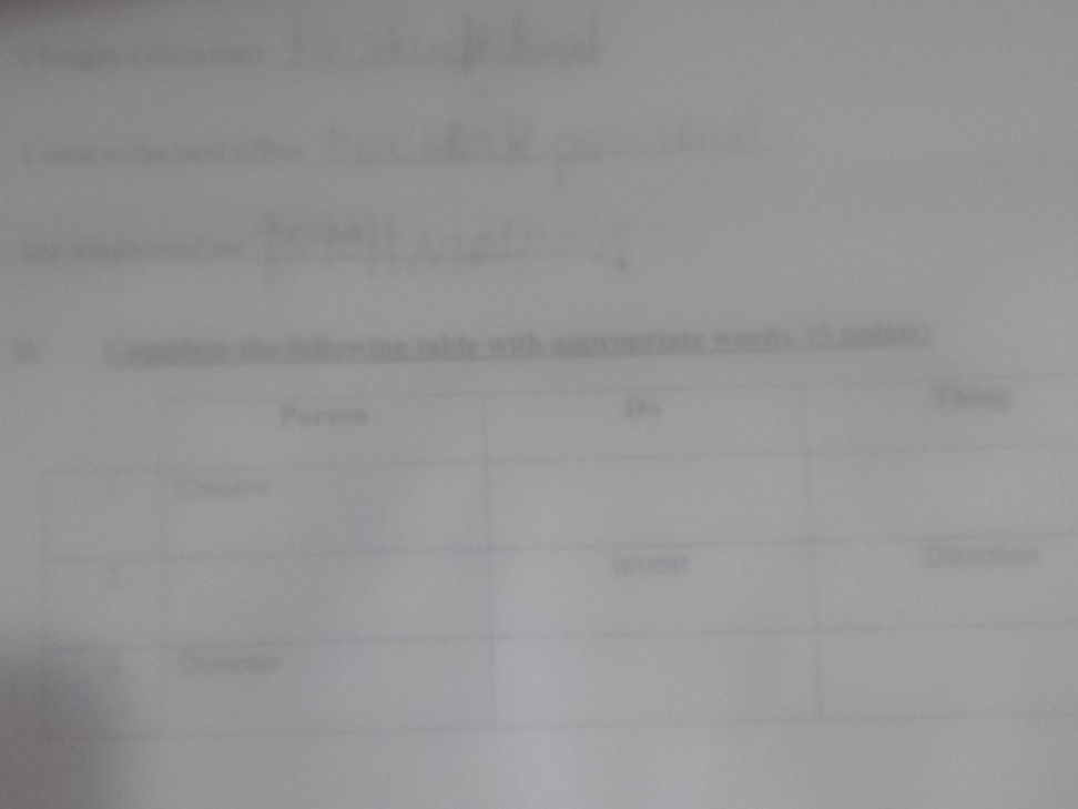 4. Complete the following table with | StudyX