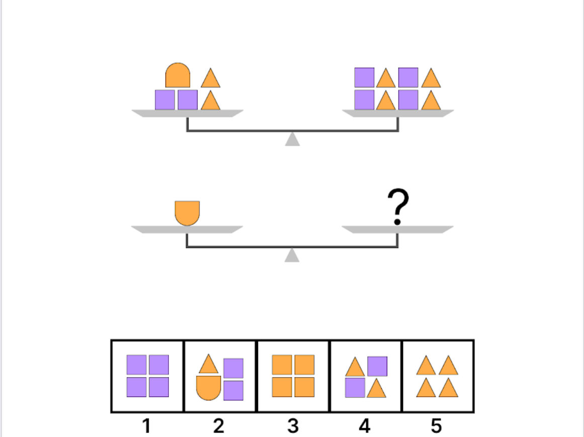 The image shows two balance scales. The | StudyX