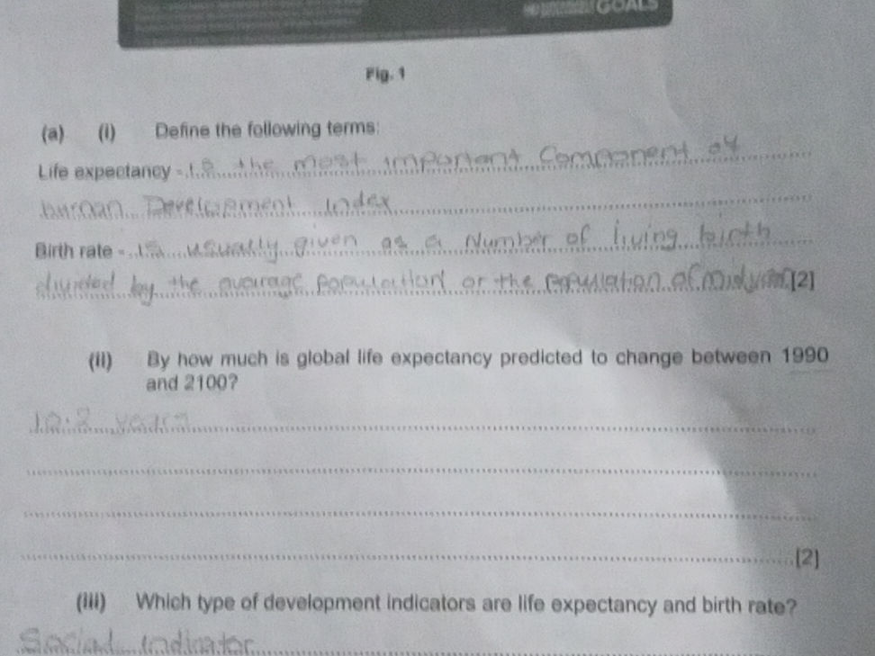 (a) (i) Define the following terms: Life | StudyX