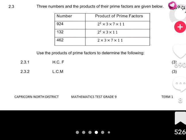 2.3 Three numbers and the products of their | StudyX