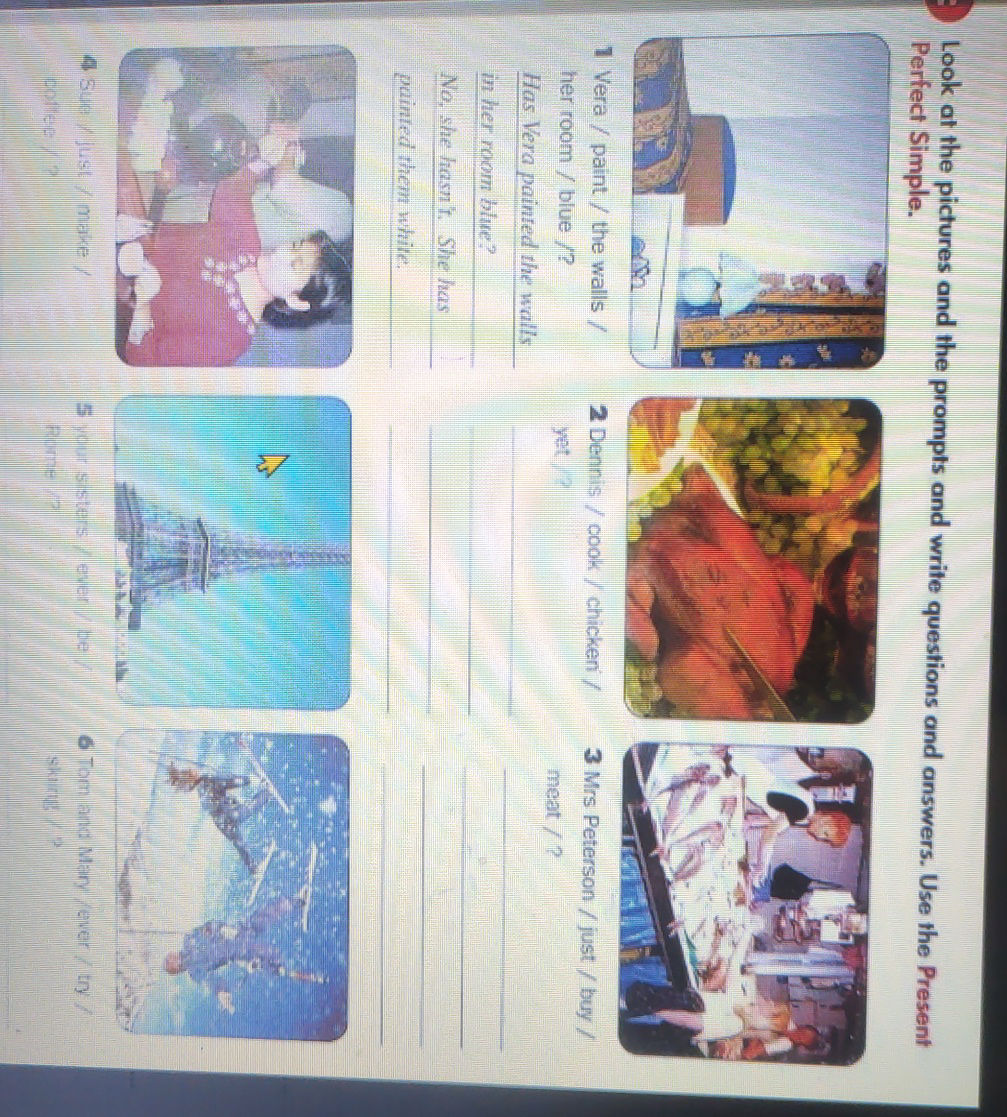 Look at the pictures and the prompts and | StudyX