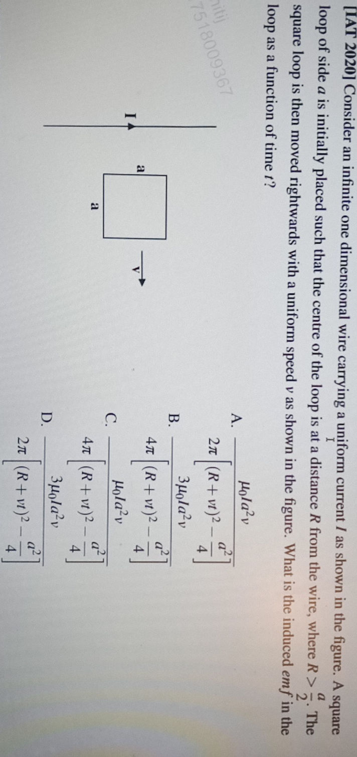 Consider an infinite one dimensional wire | StudyX