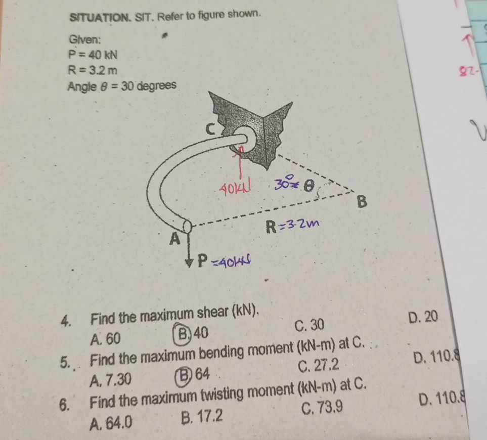 SITUATION. SIT. Refer to figure shown. | StudyX
