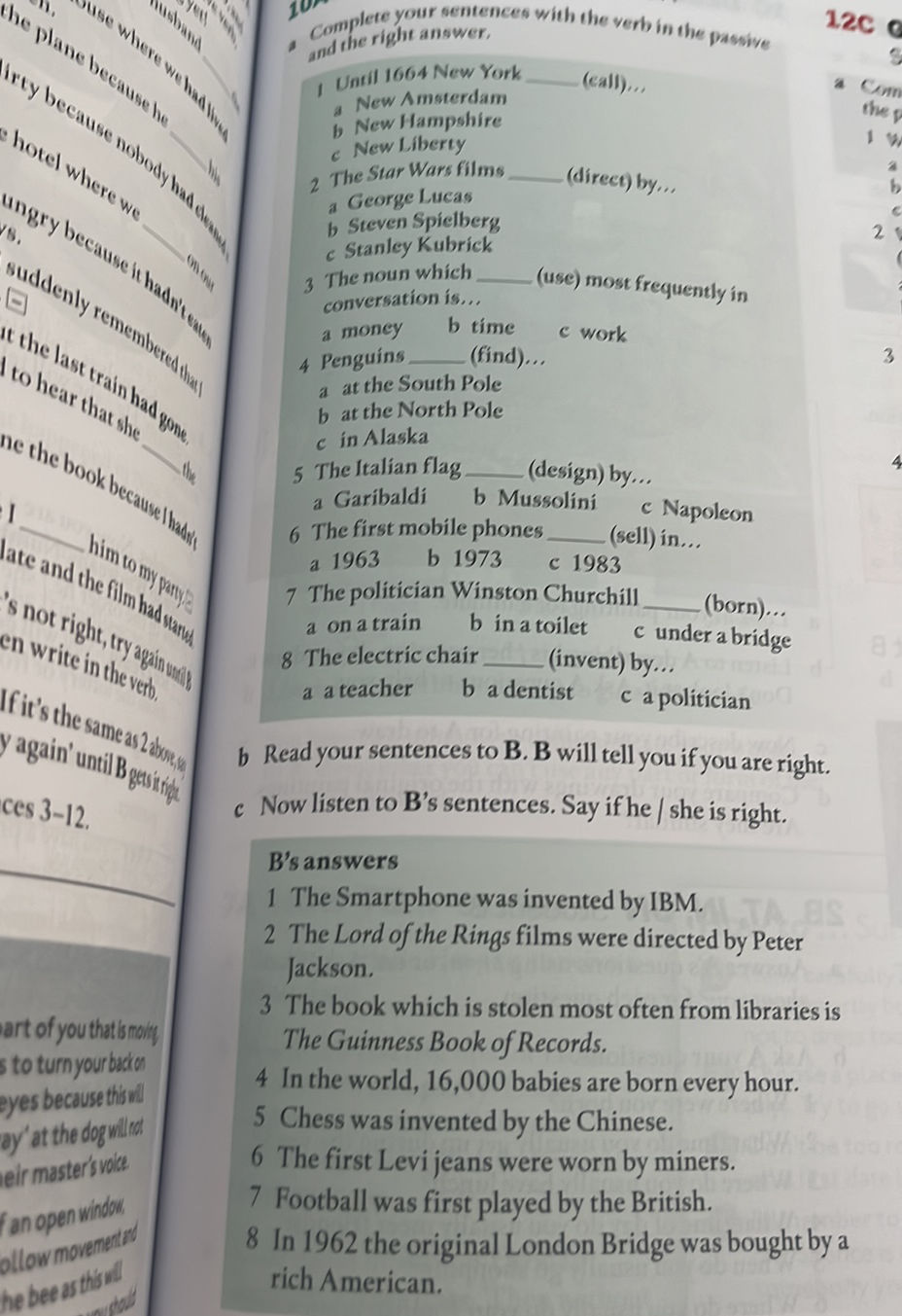 10A Complete your sentences with the verb in | StudyX