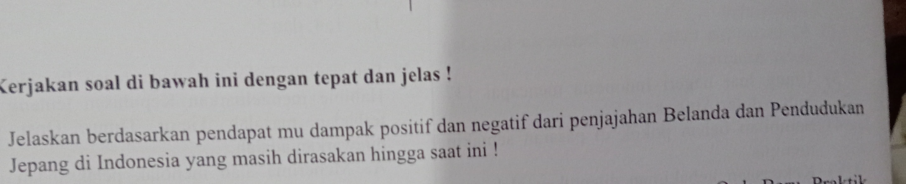 Kerjakan soal di bawah ini dengan tepat dan | StudyX