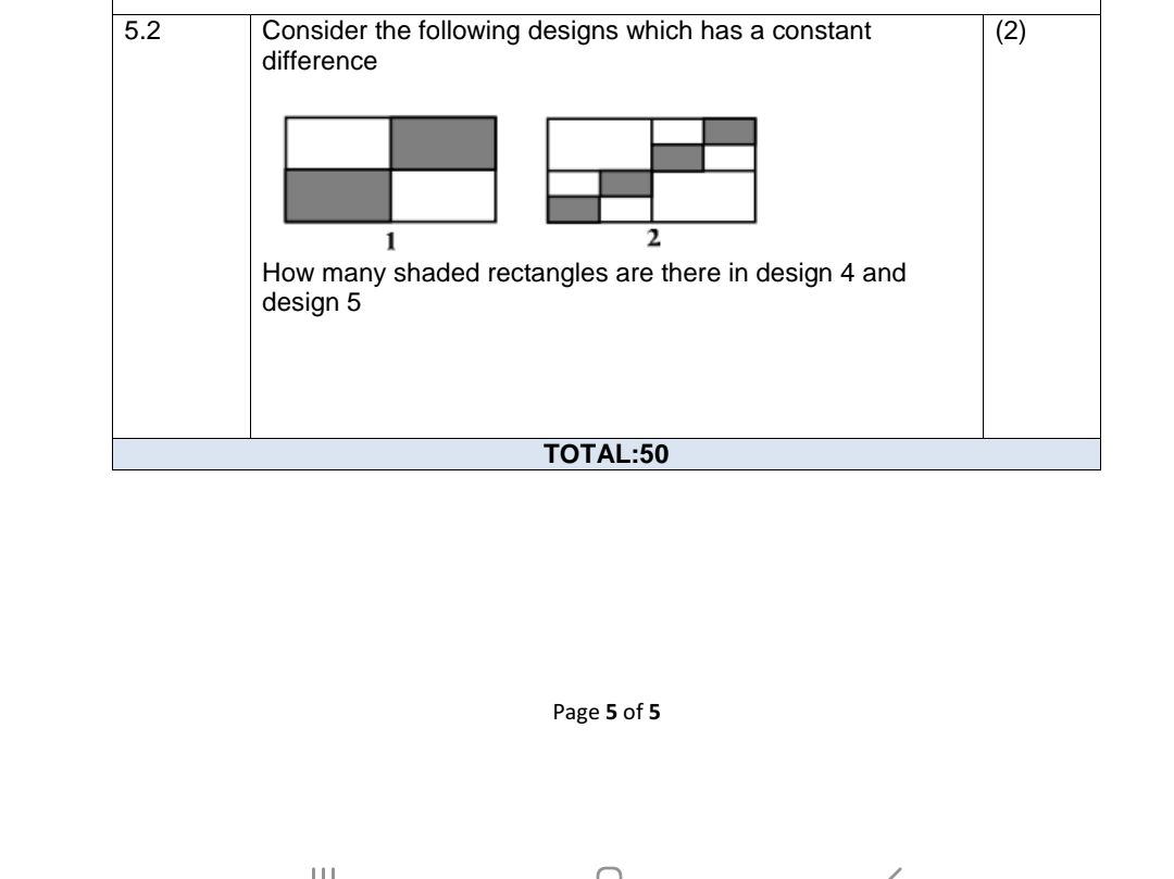 Consider the following designs which has a | StudyX