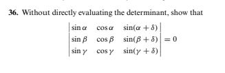 36. Without directly evaluating the | StudyX