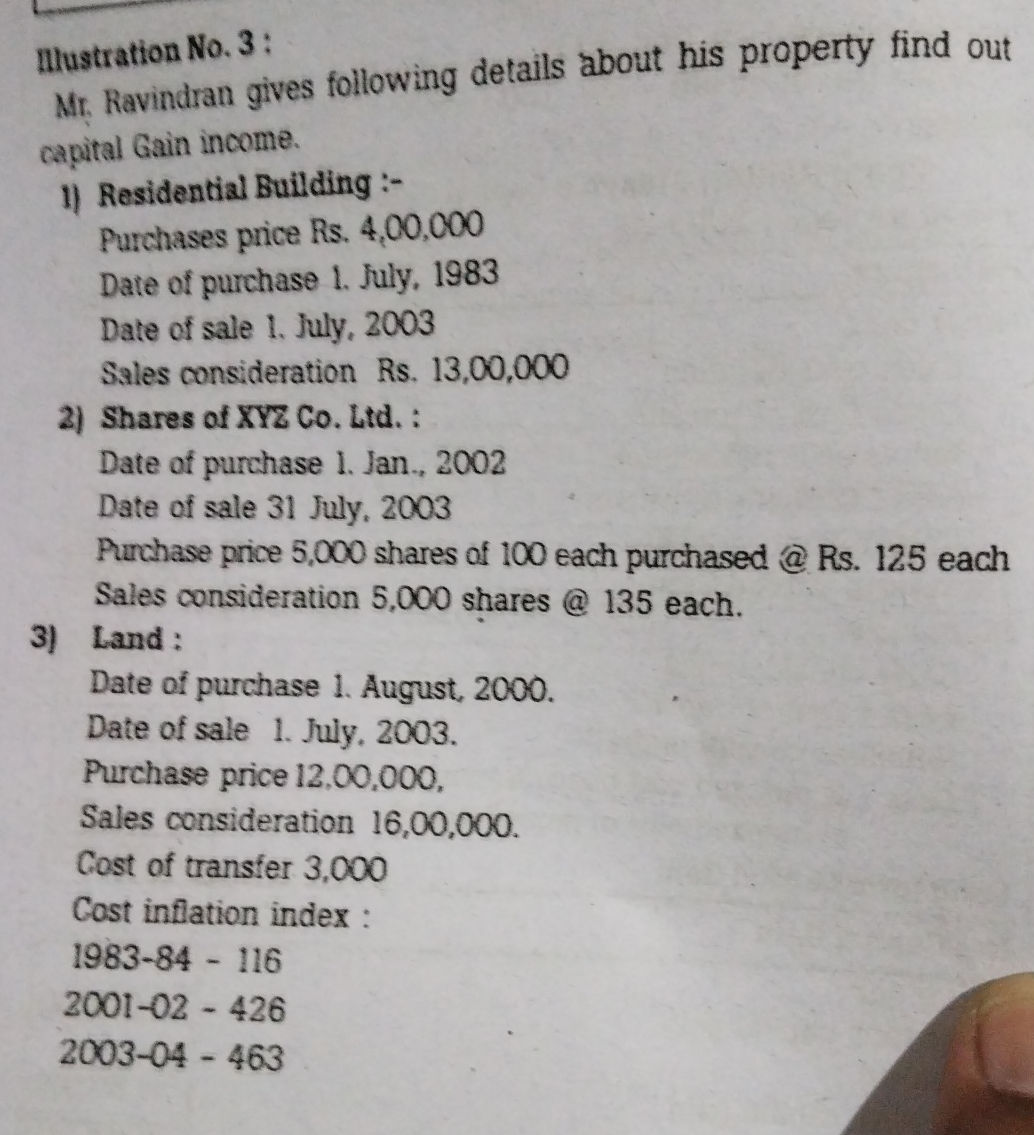 Illustration No. 3: Mr. Ravindran gives | StudyX