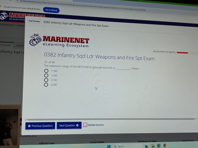 The maximum range of the MK19 40mm grenade | StudyX