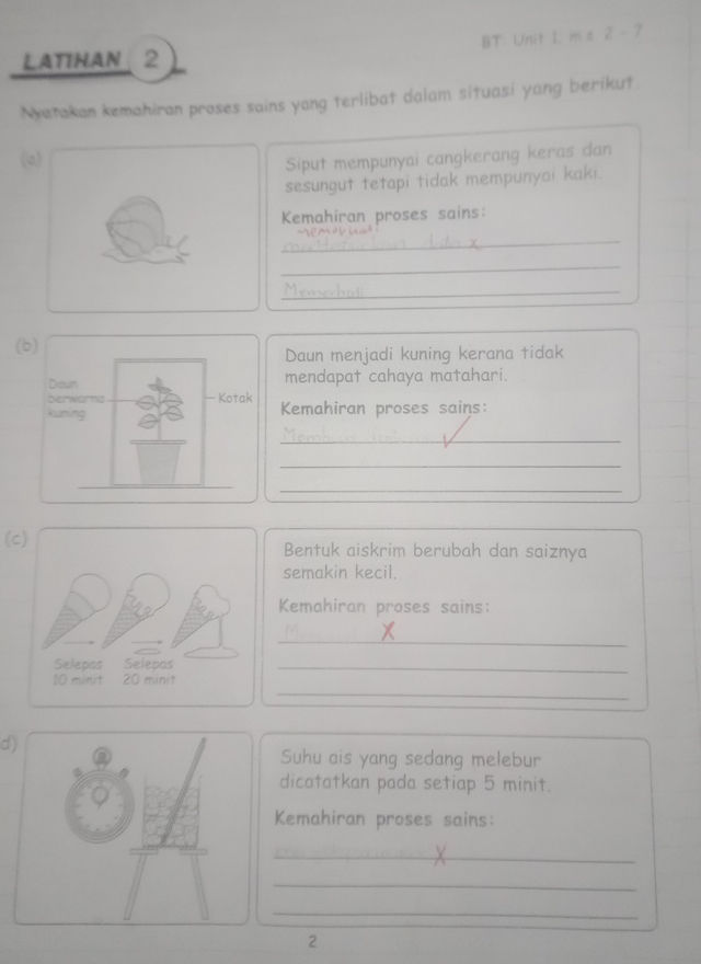 (a) Siput mempunyai cangkerang keras dan | StudyX