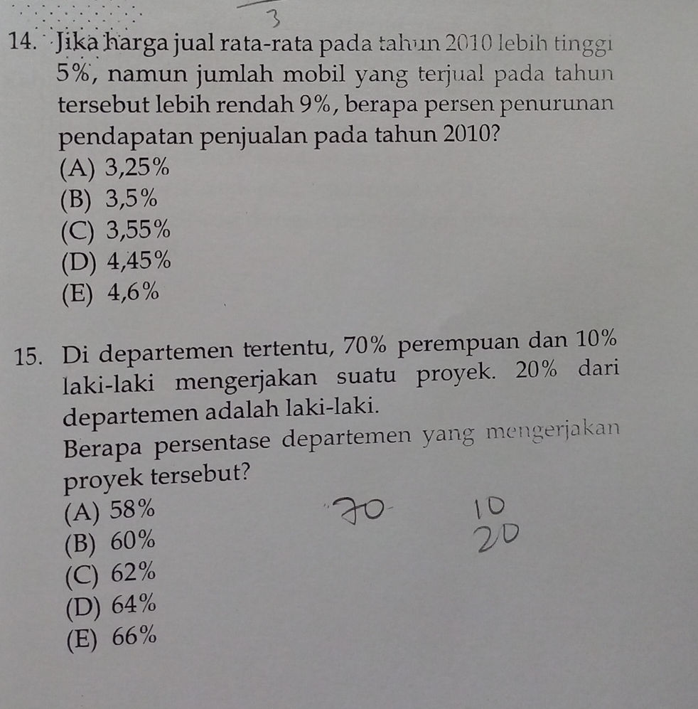 14. Jika harga jual rata-rata pada tahun | StudyX