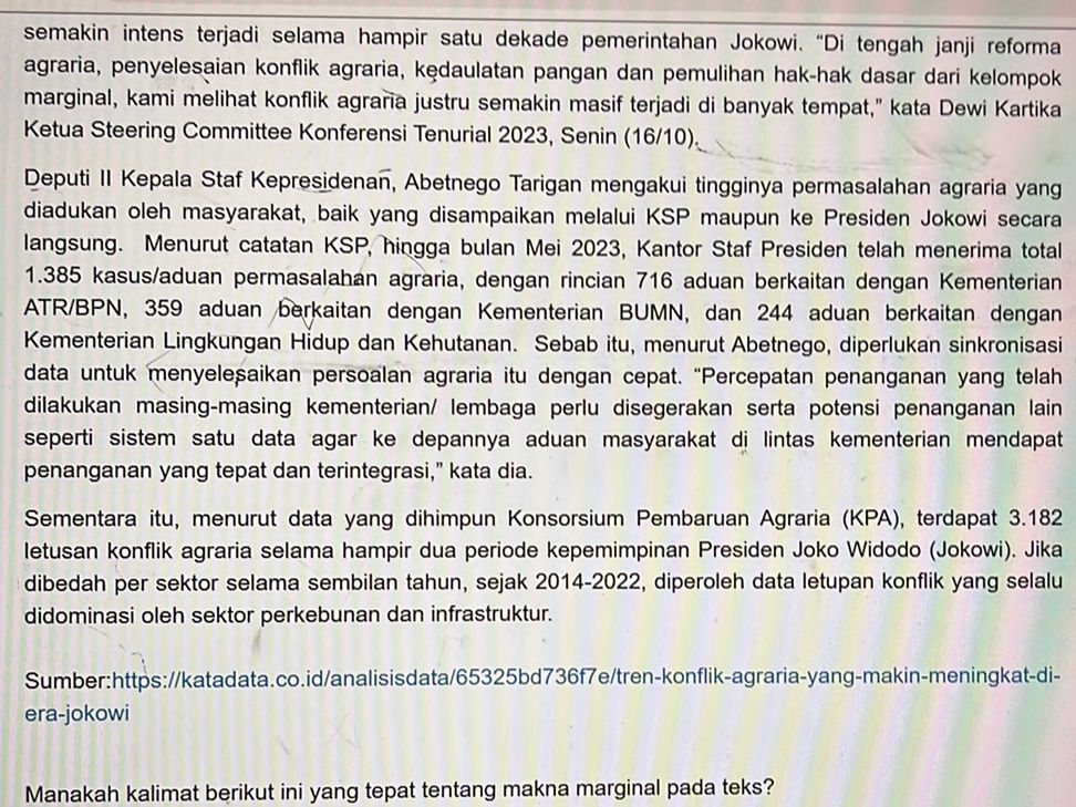 Manakah kalimat berikut ini yang tepat | StudyX