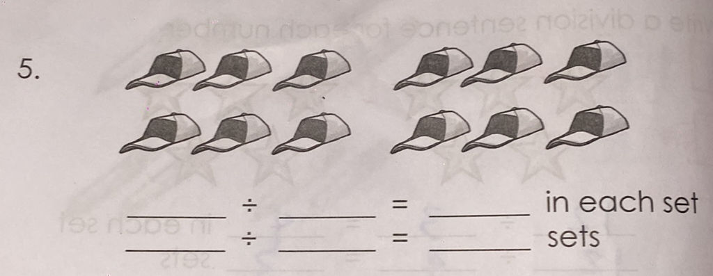 5. ______ ÷ ______ = ______ in each set | StudyX
