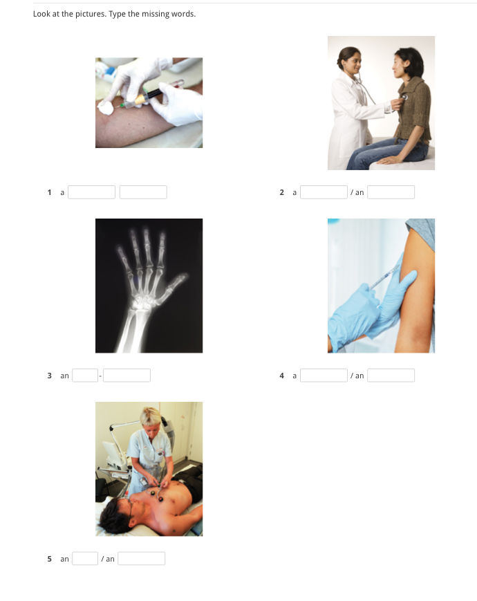 Look at the pictures. Type the missing | StudyX