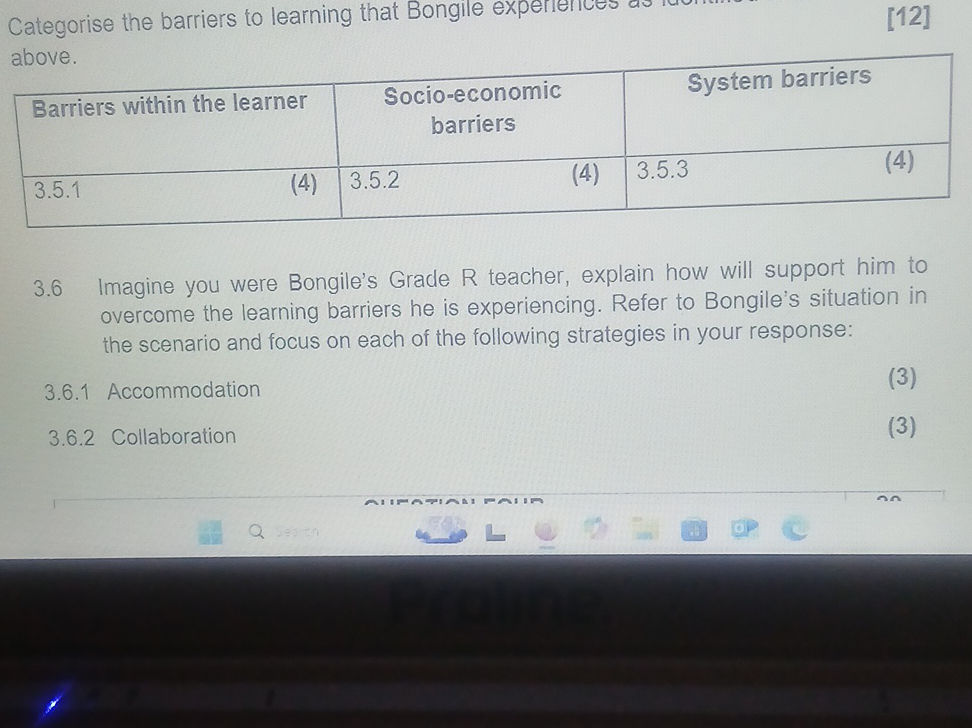 Categorise the barriers to learning that | StudyX