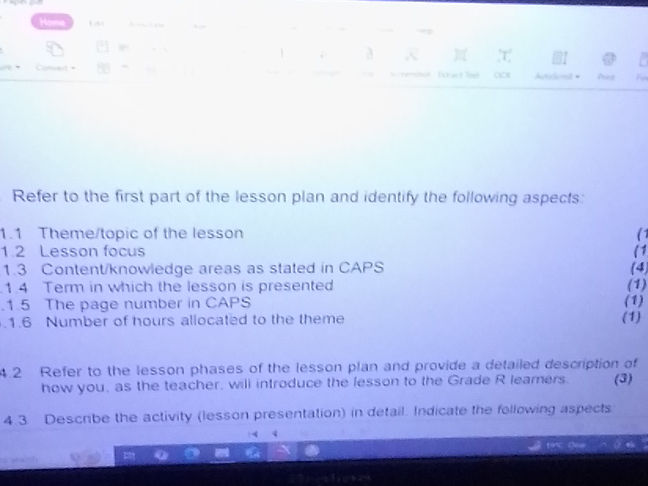 Refer to the first part of the lesson plan | StudyX