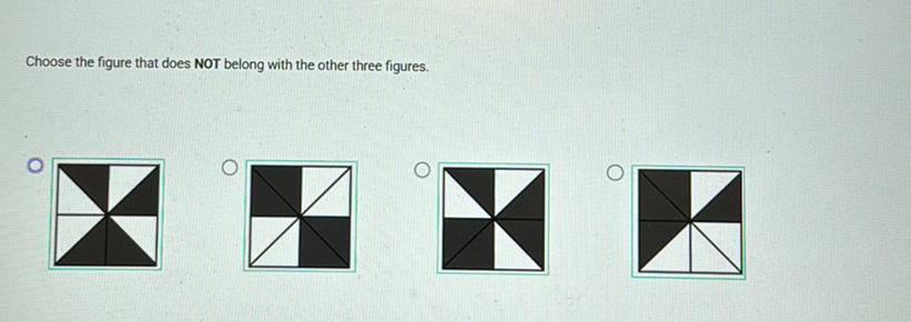Choose the figure that does NOT belong with