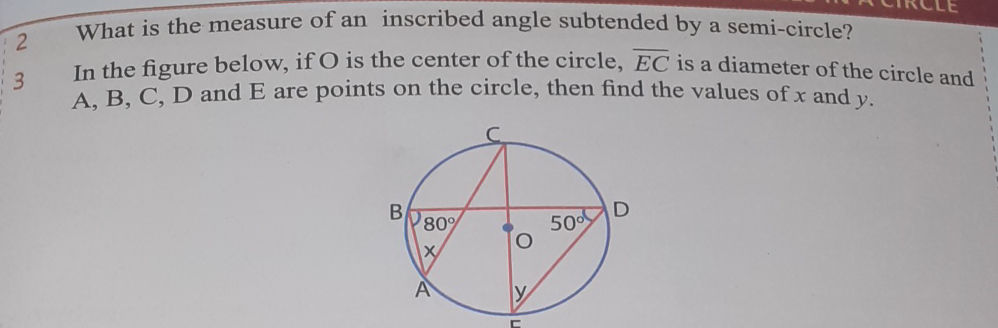 What is the measure of an inscribed angle | StudyX