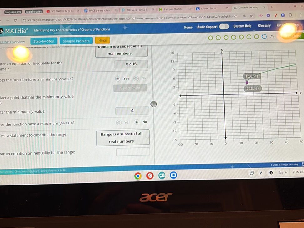 Enter an equation or inequality for the | StudyX