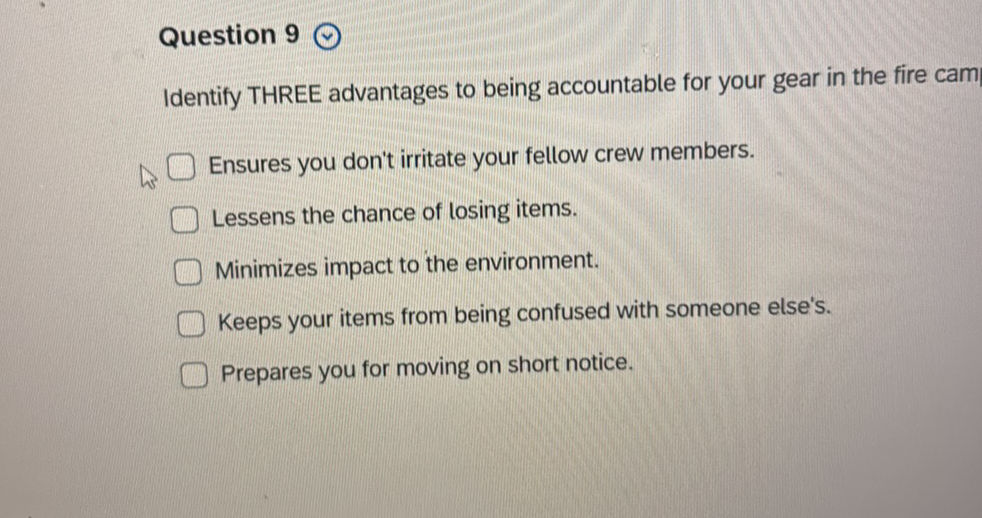 Identify THREE advantages to being | StudyX