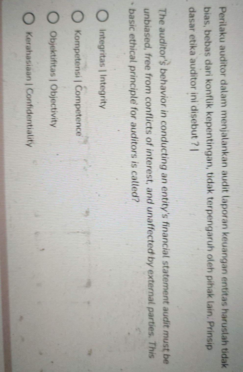 Perilaku auditor dalam menjalankan audit | StudyX