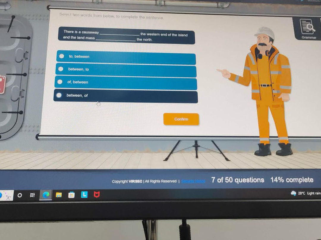 Select two words from below, to complete the | StudyX
