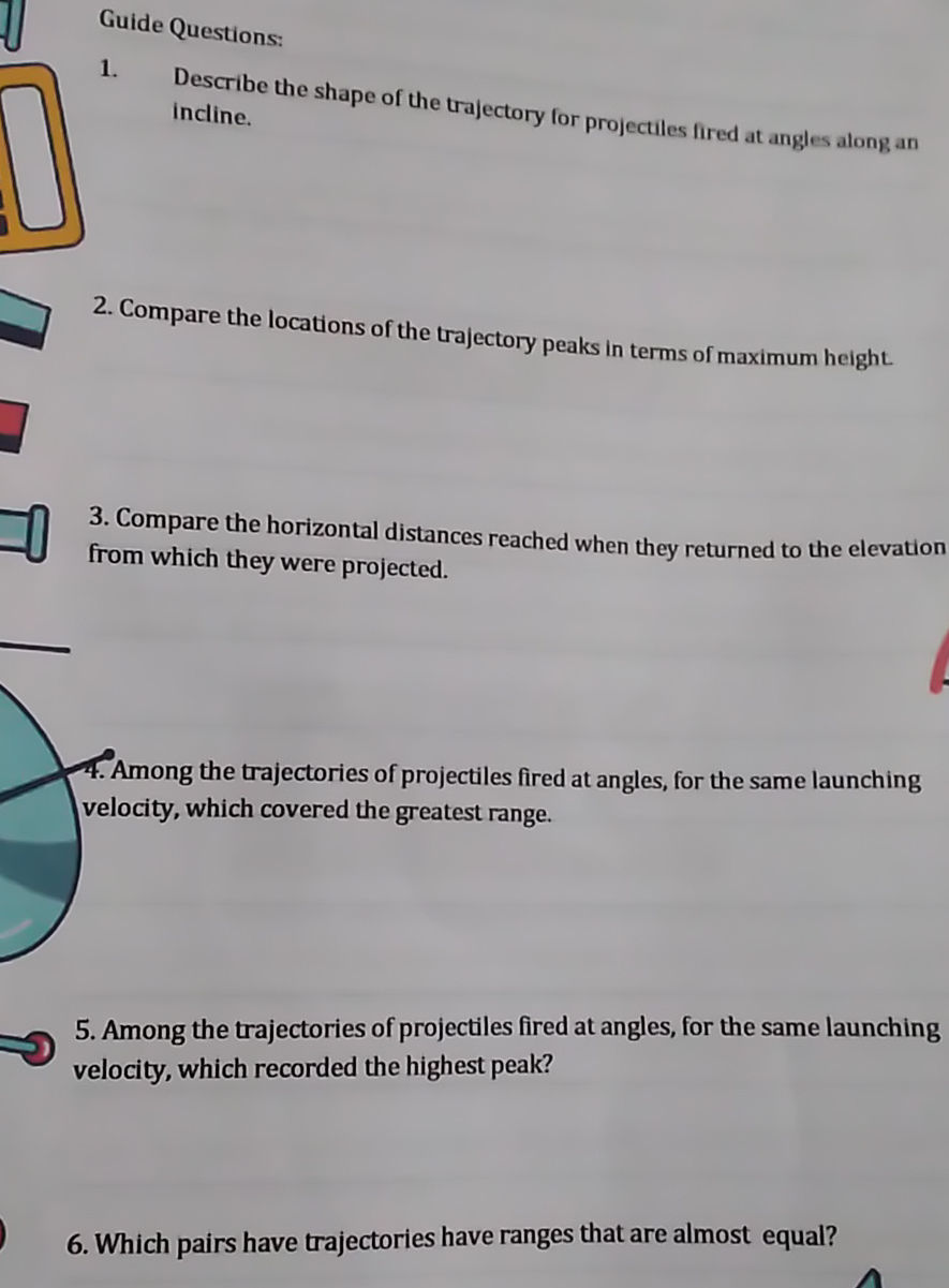 Guide Questions: 1. Describe the shape of | StudyX