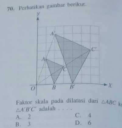 Perhatikan gambar berikut. Faktor skala | StudyX