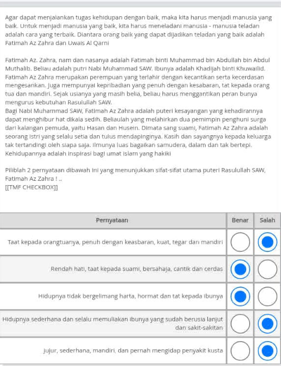 Pilih 2 pernyataan dibawah ini yang | StudyX
