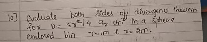 Evaluate both sides of divergence theorem | StudyX