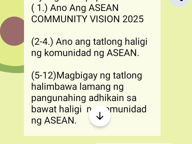 (1.) Ano Ang ASEAN COMMUNITY VISION 2025 | StudyX