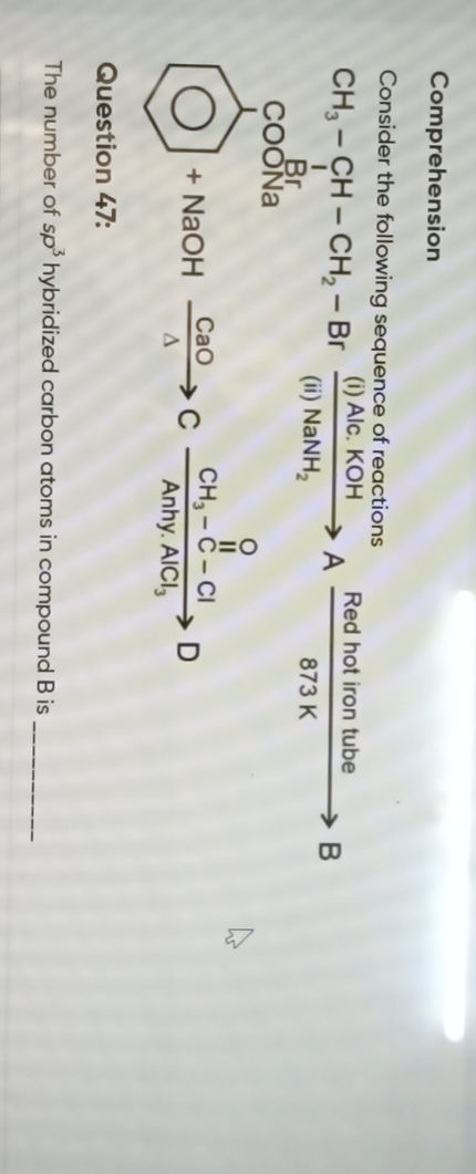 Consider the following sequence of reactions | StudyX