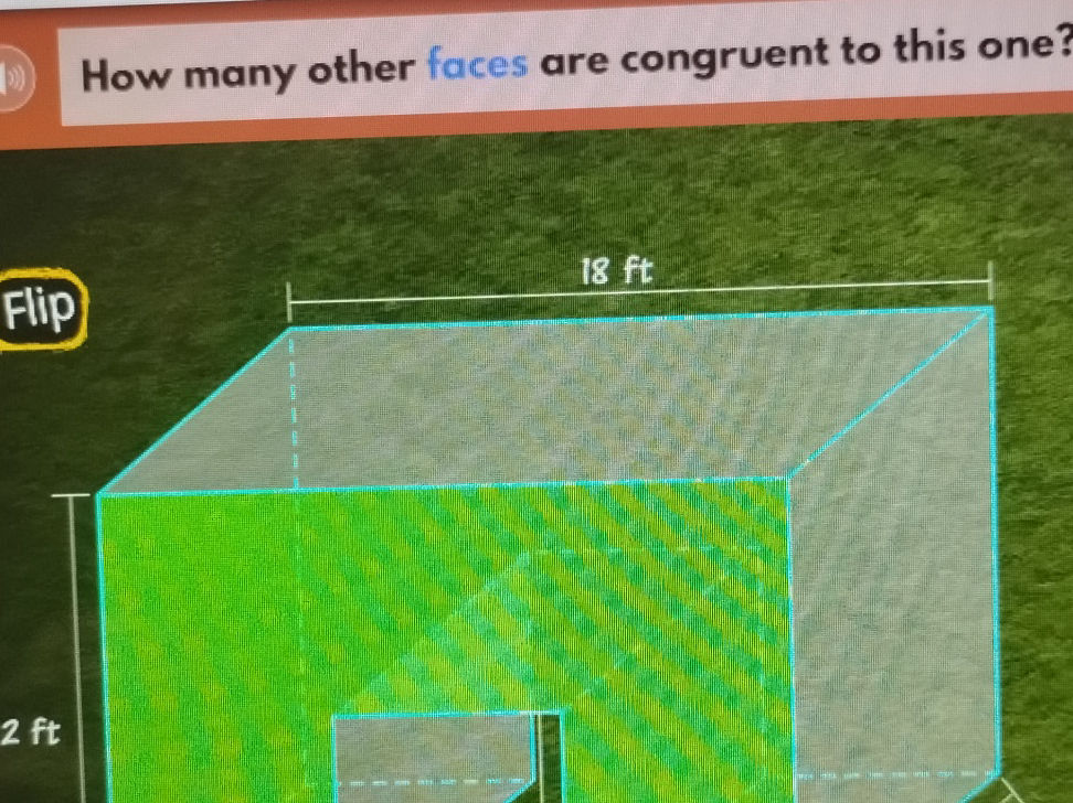 How many other faces are congruent to this | StudyX